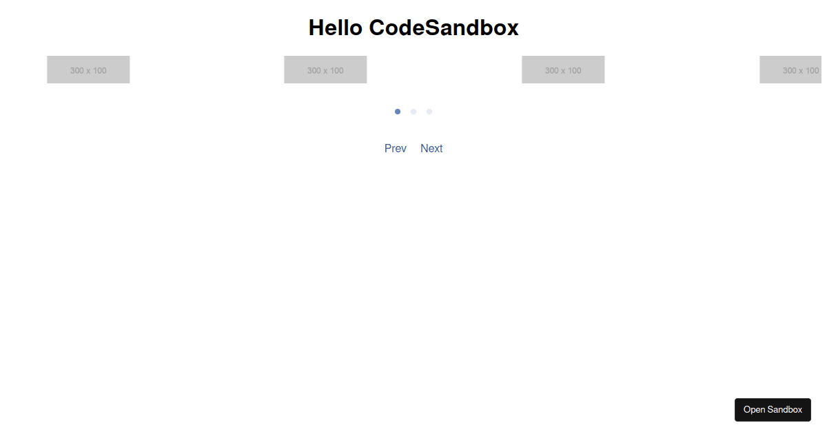 React Alice Carousel Stage Padding Example Codesandbox