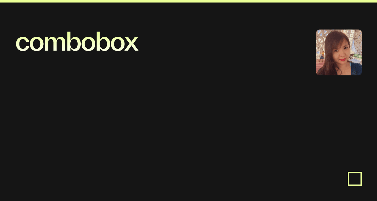 combobox - Codesandbox