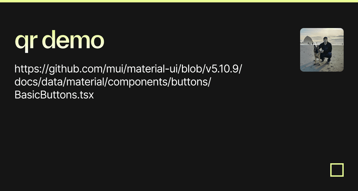 qr demo - Codesandbox