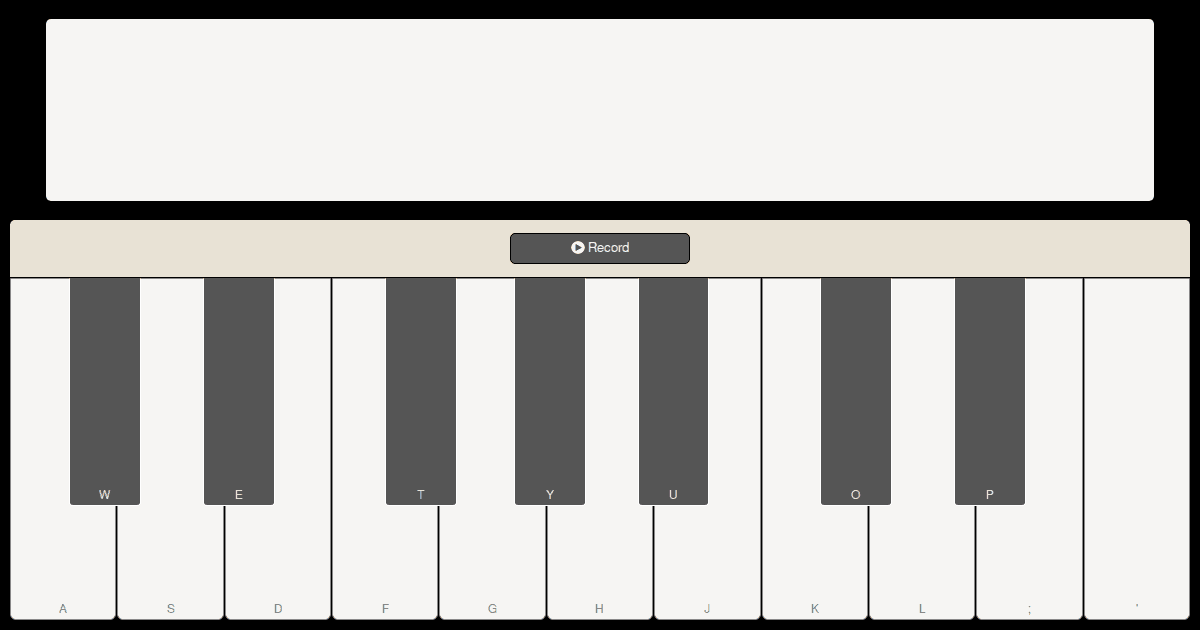 piano - Codesandbox