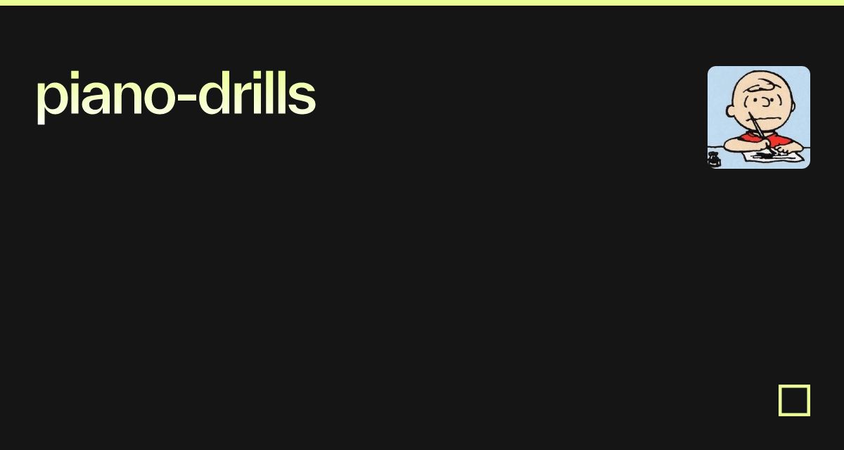 piano-drills - Codesandbox