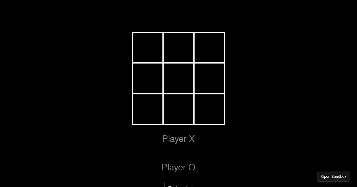 tic-tac-toe - Codesandbox