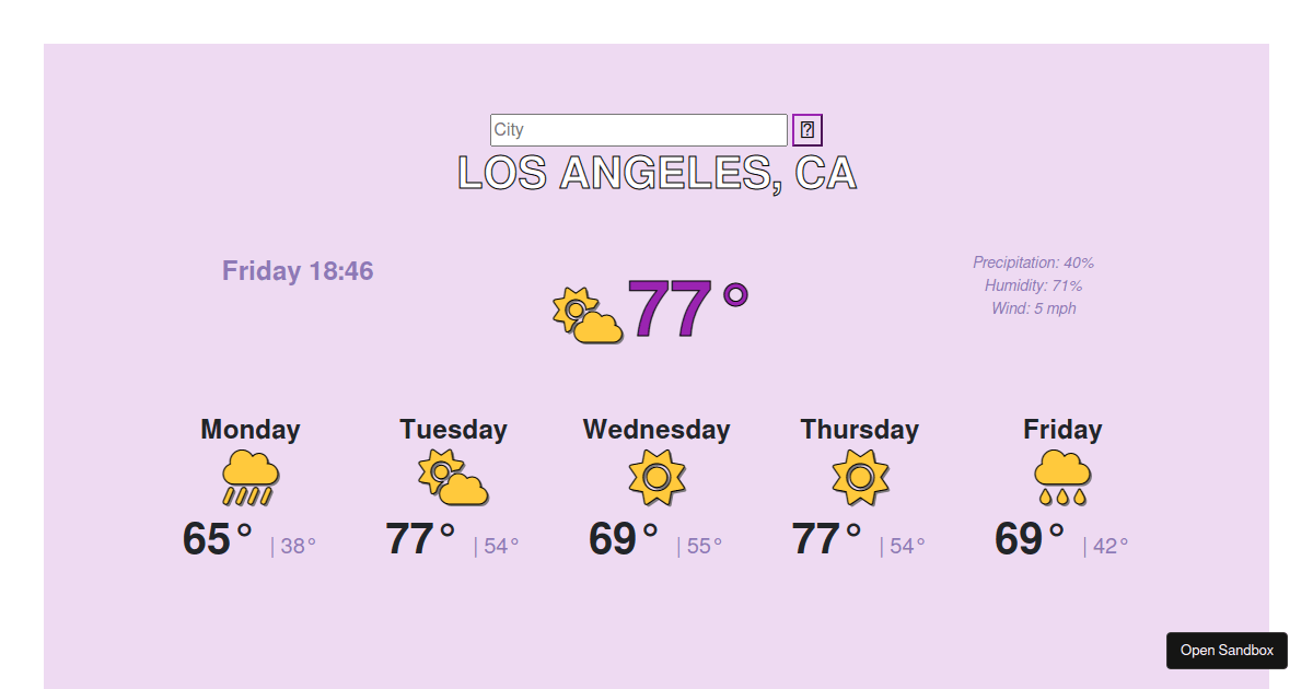 project - Codesandbox