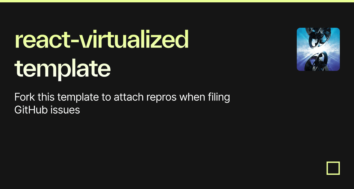 react-virtualized template - Codesandbox