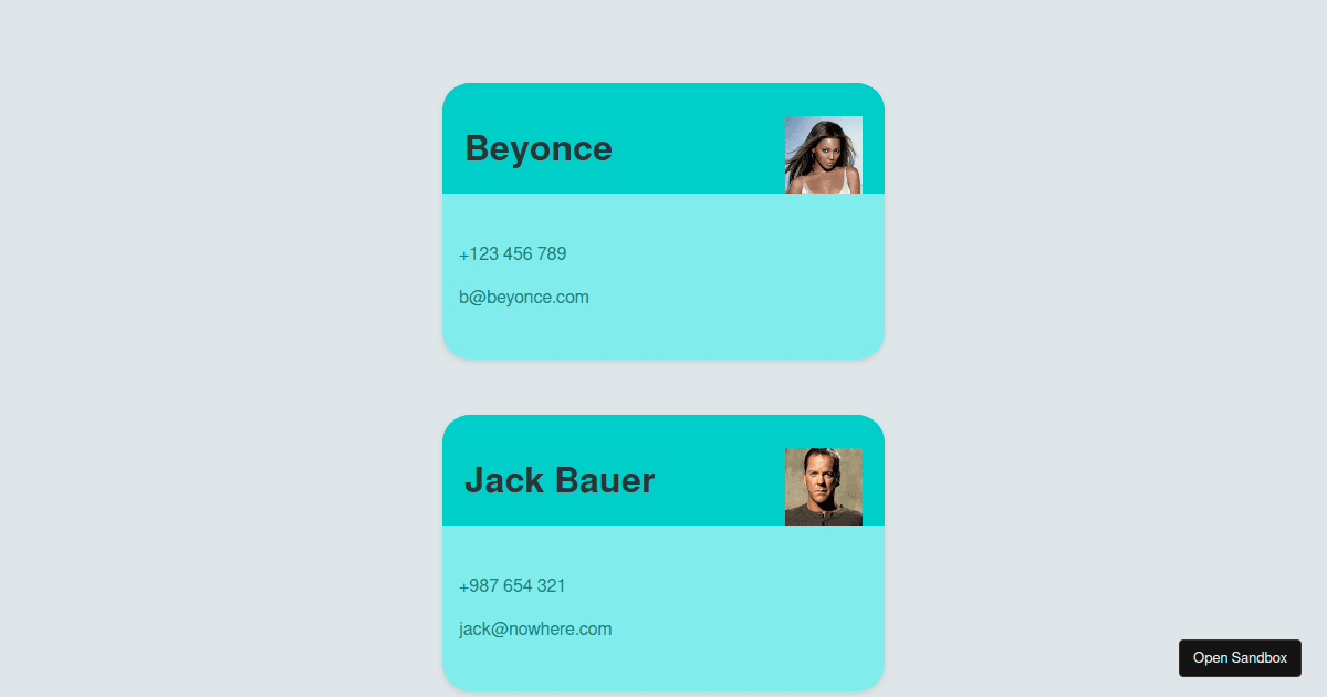 React Props Practice (forked) - Codesandbox