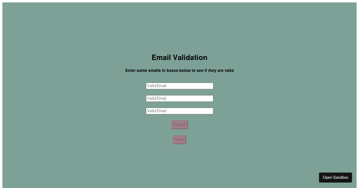email-validation - Codesandbox