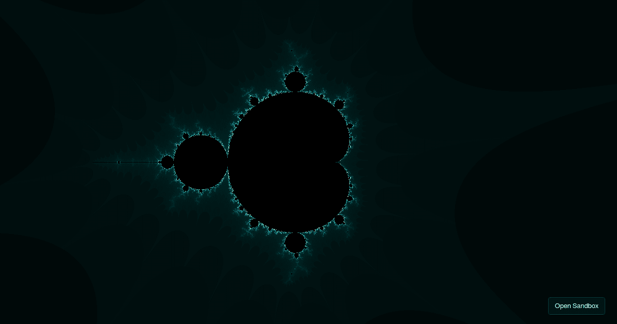 Mandelbrot set - Codesandbox
