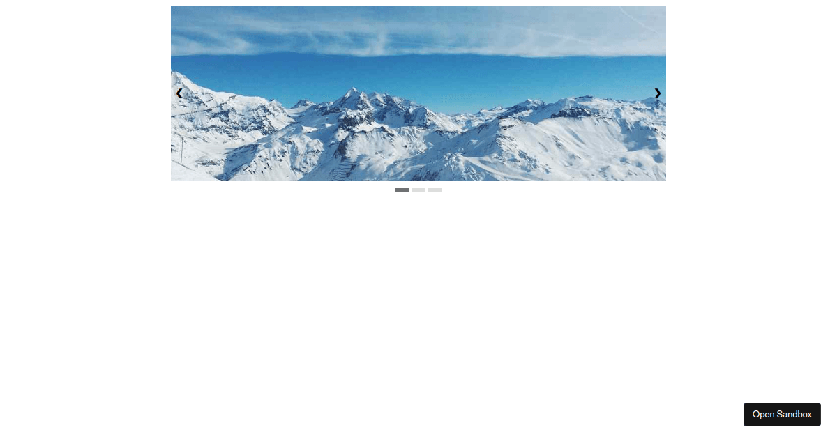 carousel fade effect - Codesandbox