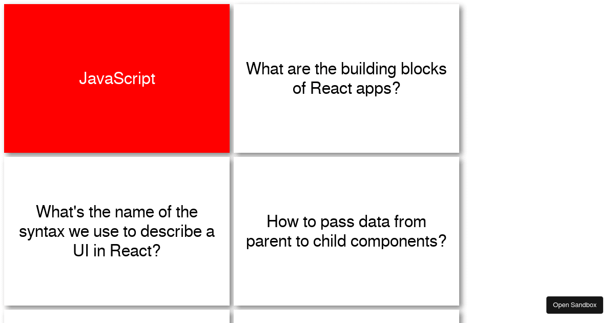 flascard - Codesandbox