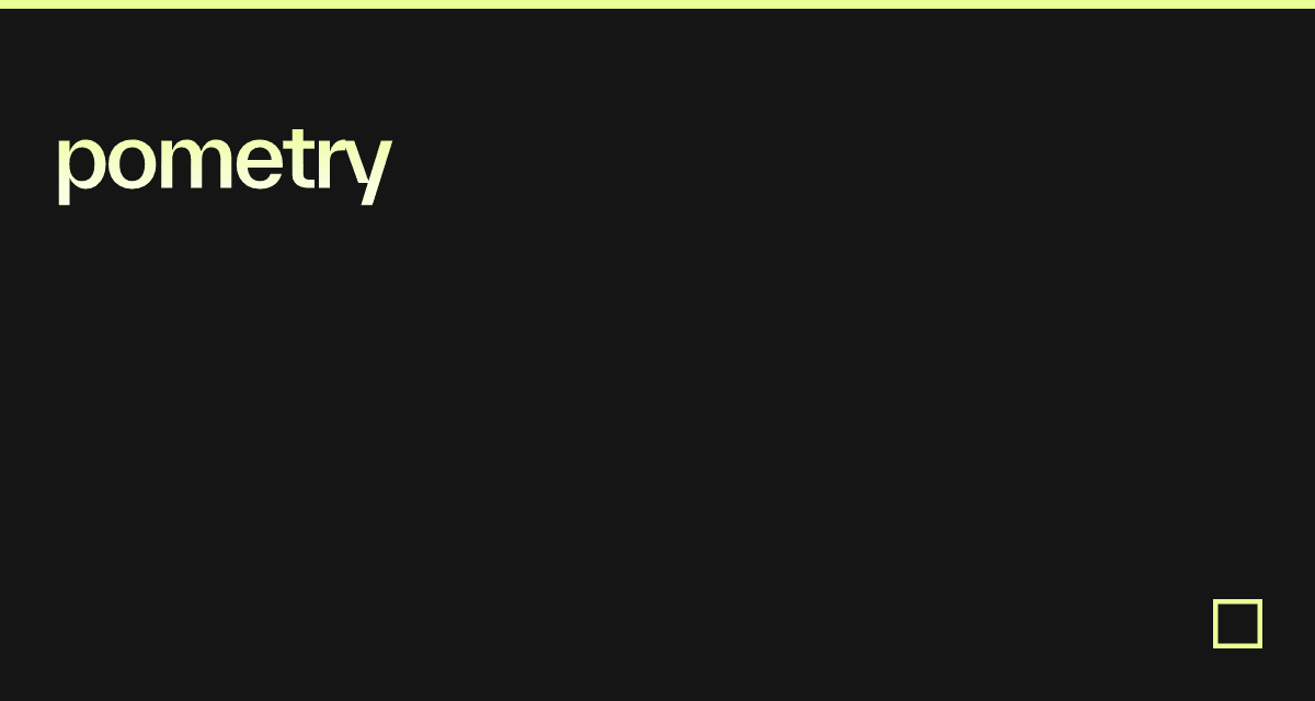 pometry - Codesandbox