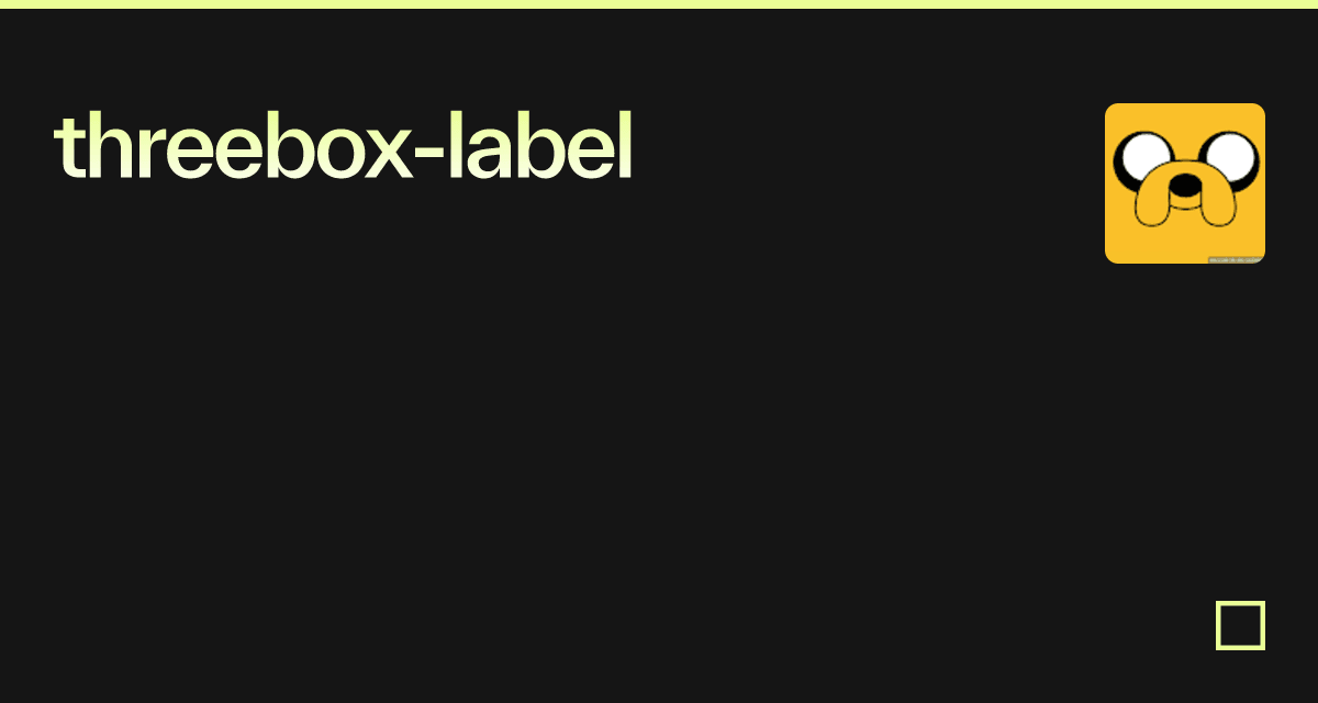 threebox-label - Codesandbox