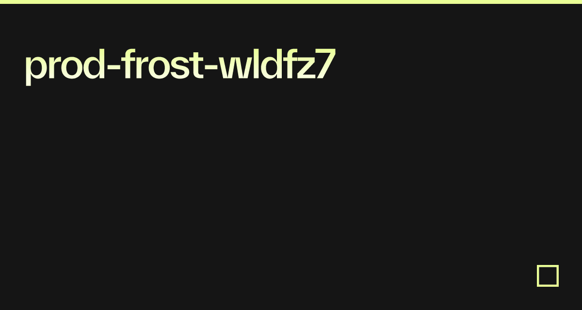 prod-frost-wldfz7 - Codesandbox