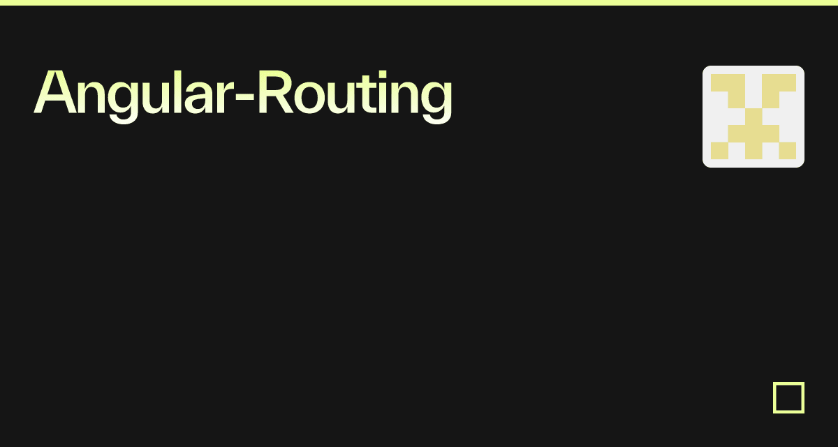 Angular-Routing - Codesandbox