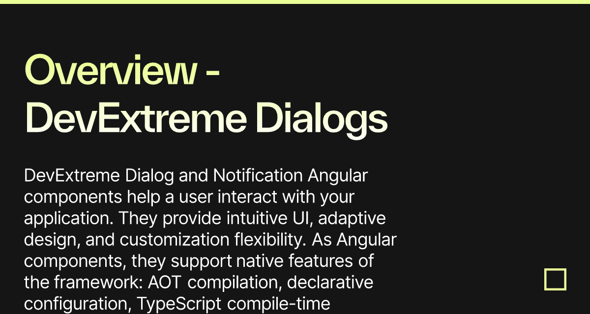 Overview - DevExtreme Dialogs and Notifications - Codesandbox