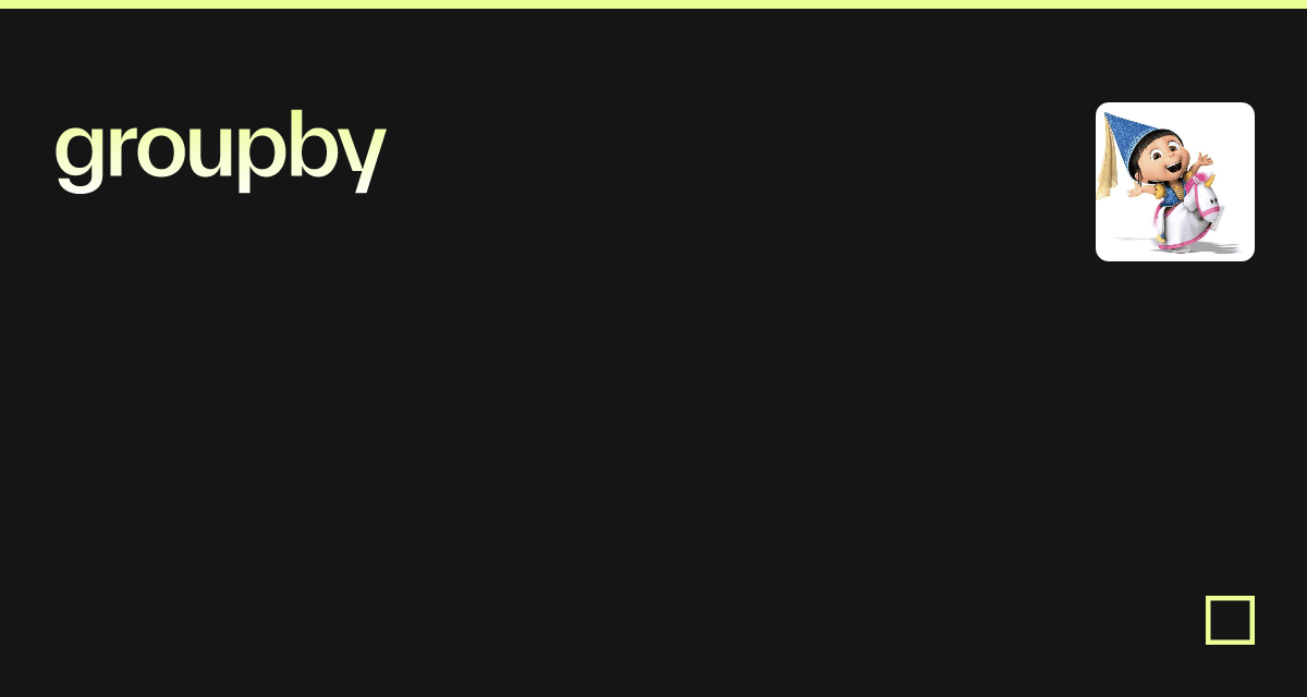 groupby - Codesandbox