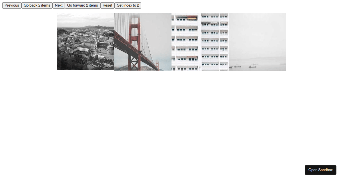 useCarousel Demo (forked) - Codesandbox