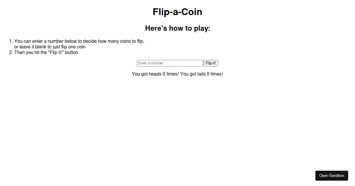 w5-react-coinflip-game - Codesandbox