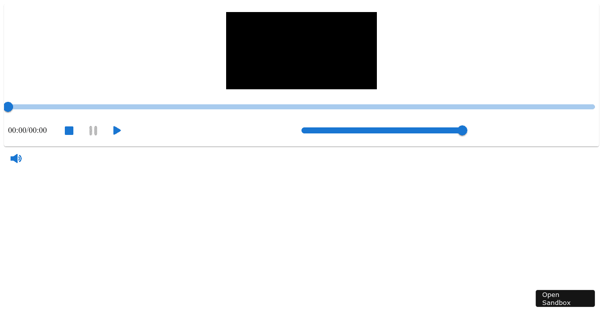 Material UI Player Bug (forked) - Codesandbox