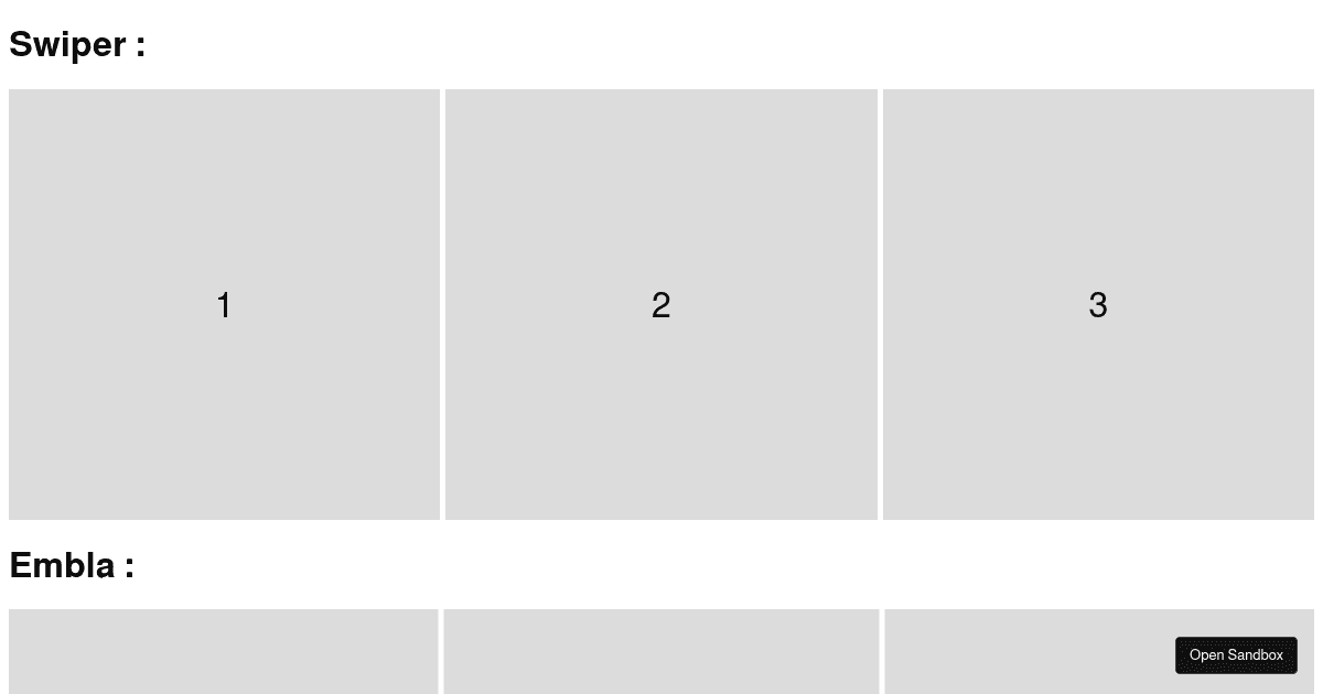 carousel - Codesandbox