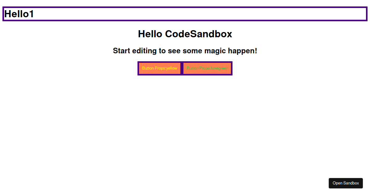 create-react-app - Codesandbox