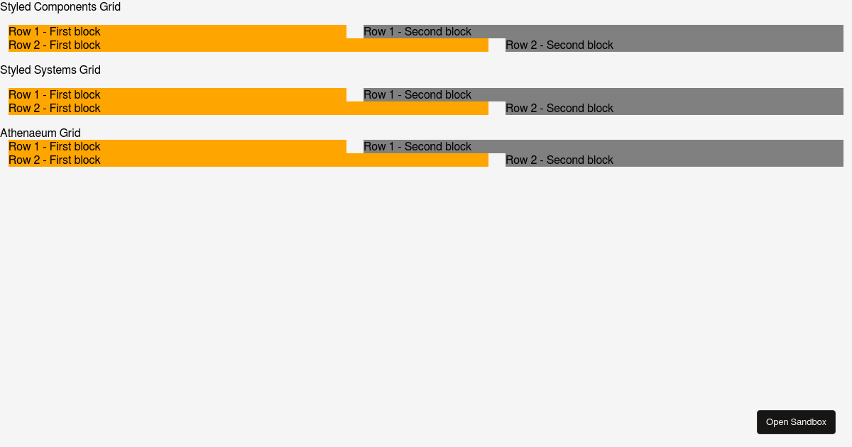 styled-systems grid demo - Codesandbox