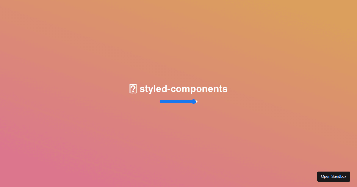 styled-components gradient generator - Codesandbox