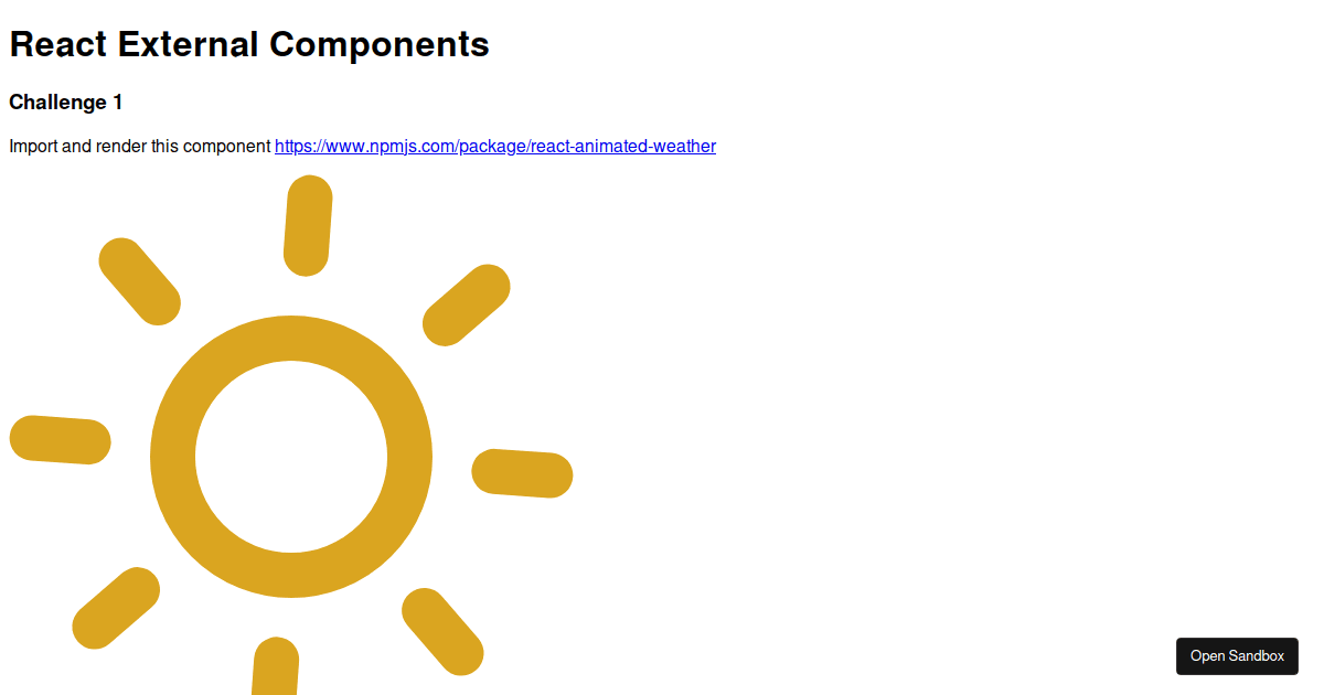 React External Components (forked) - Codesandbox