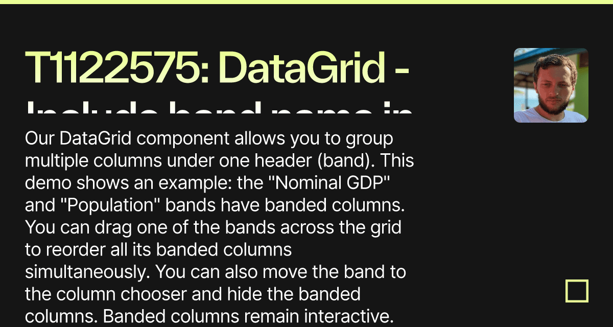 T1122575: DataGrid - Include band name in field captions - Codesandbox