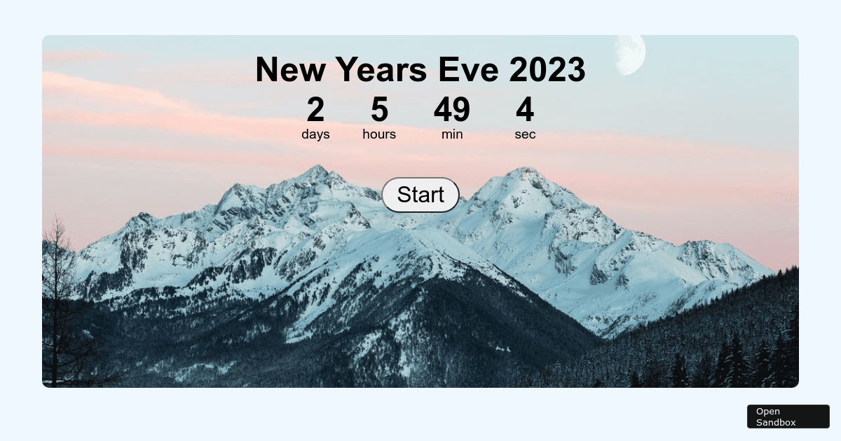 aldamatov/Countdown-react - Codesandbox