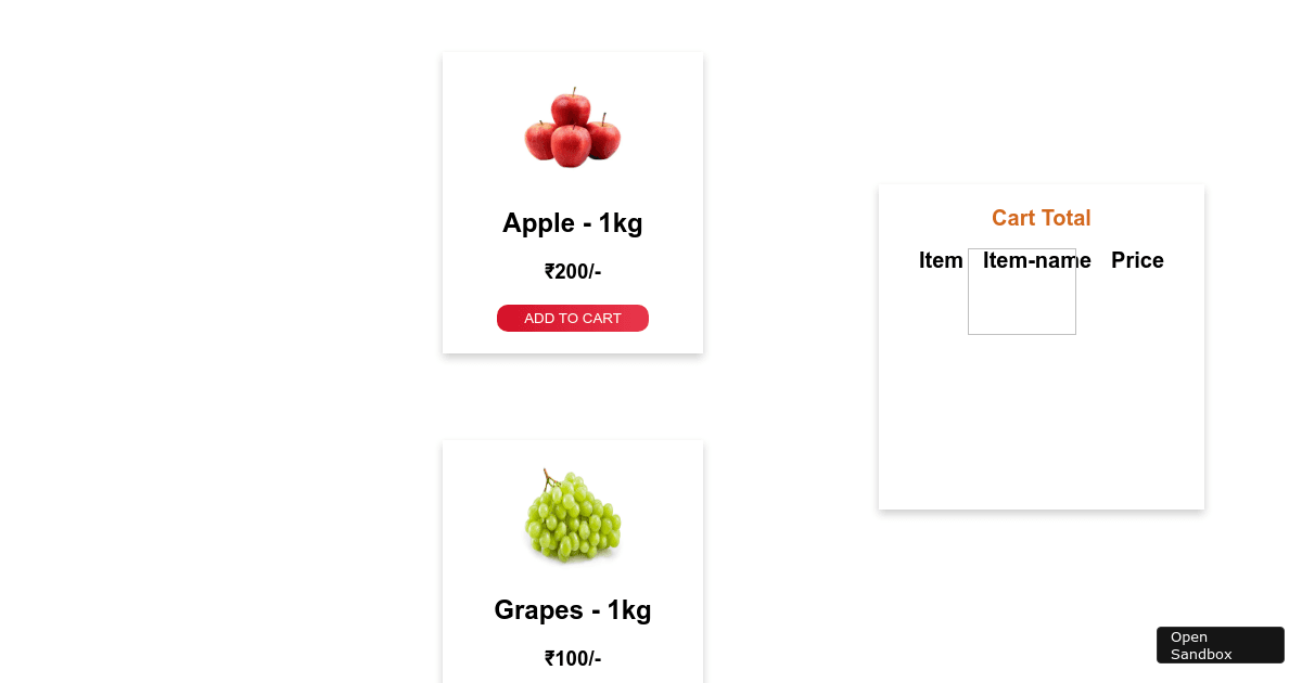 addingtocart-fruits - Codesandbox