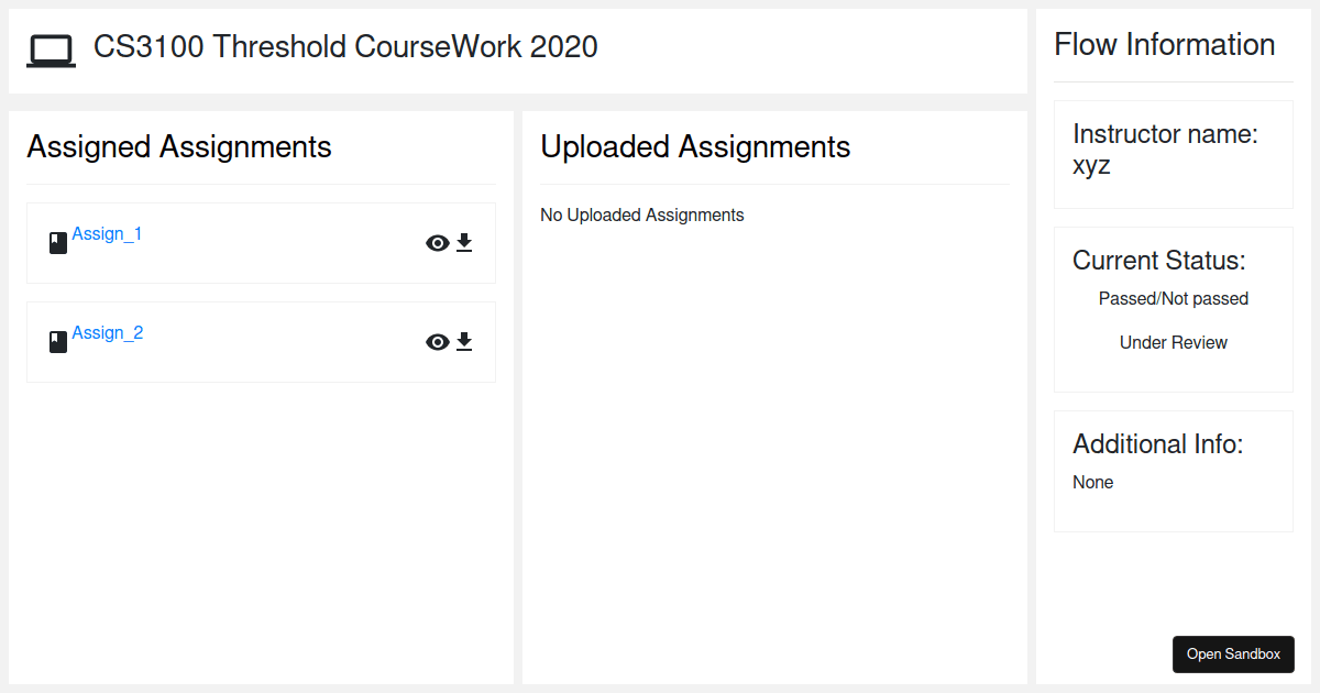 Assessment - Codesandbox