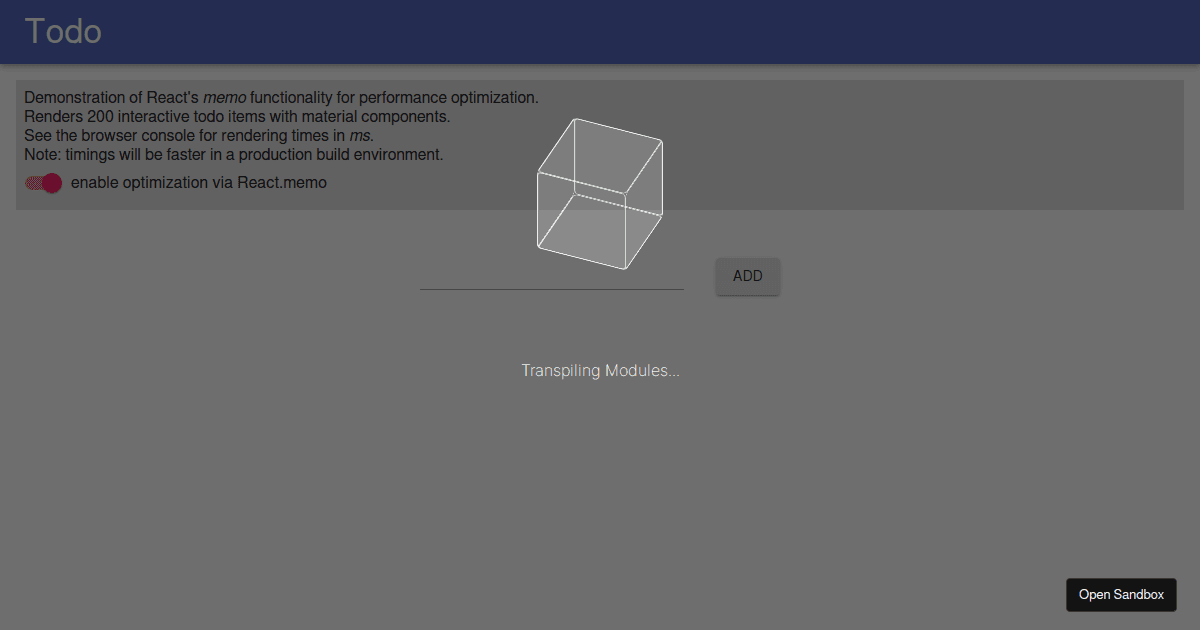 react-memo-demo - Codesandbox