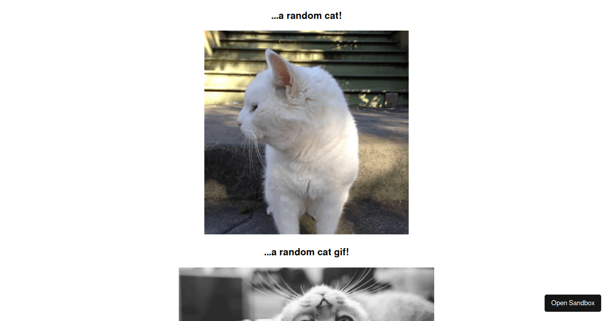 react-cats - Codesandbox