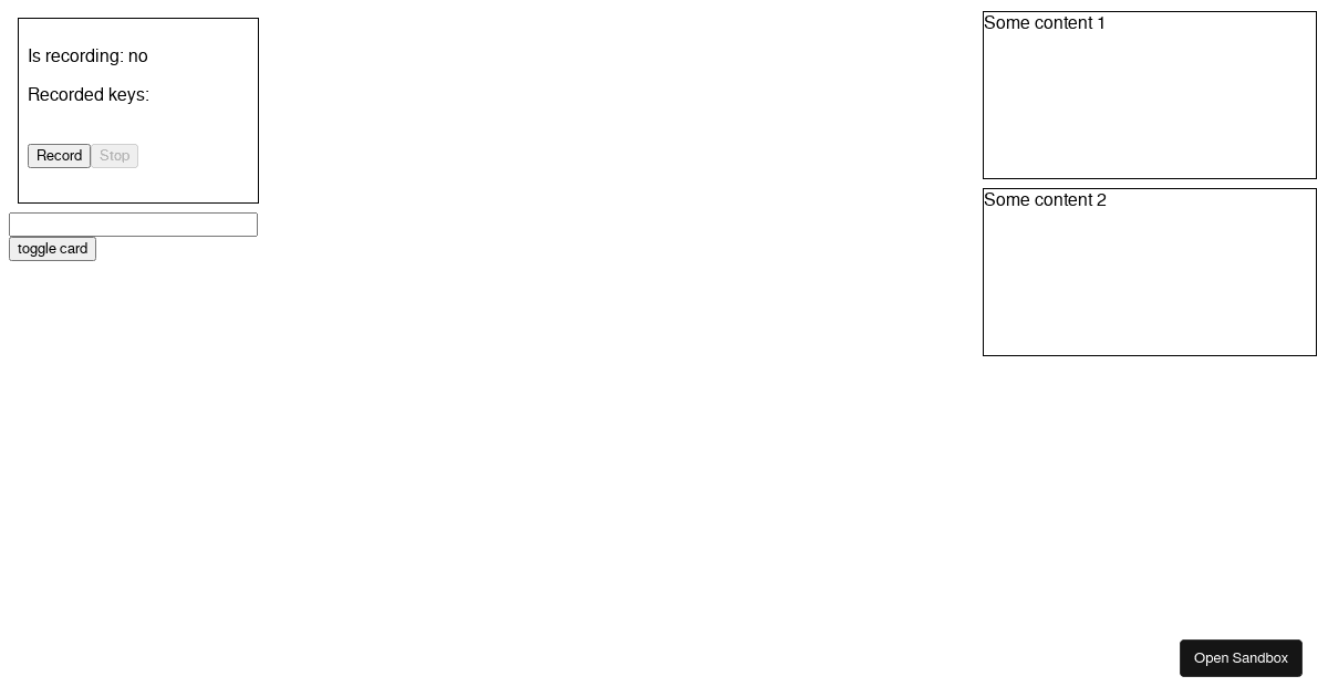 hotkeys-demo - Codesandbox