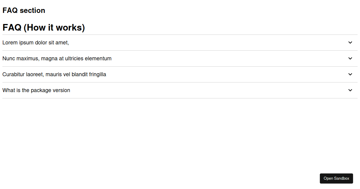 react-faq-component (forked) - Codesandbox