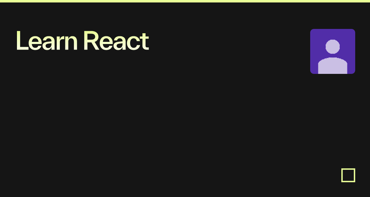 Learn React - Codesandbox