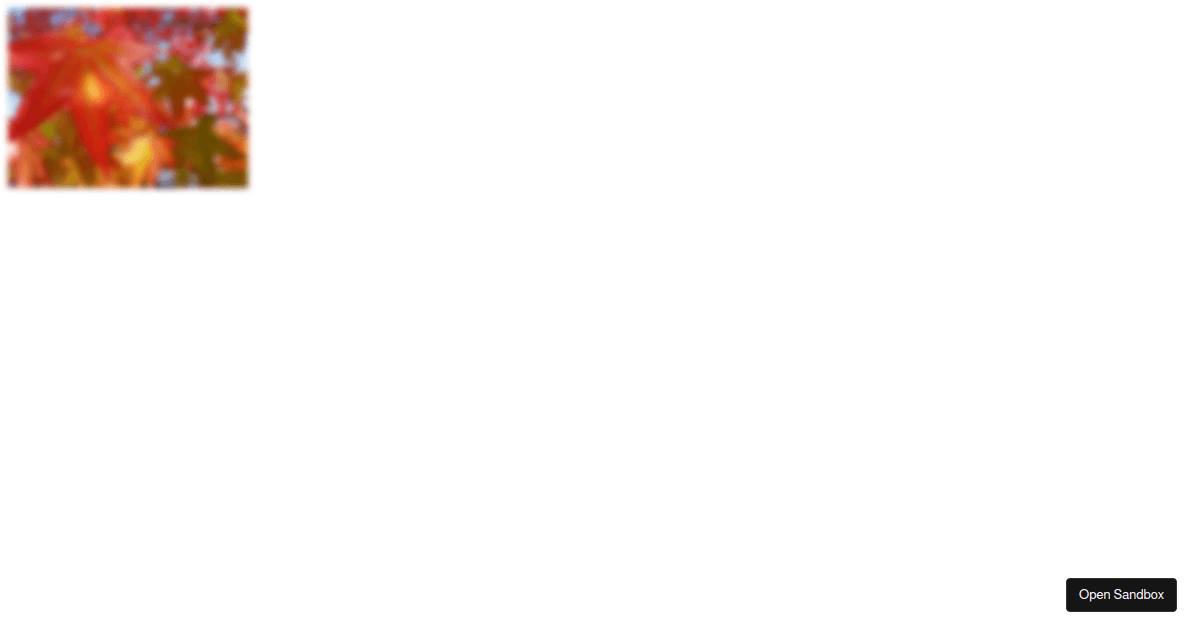 CSS blur - Codesandbox