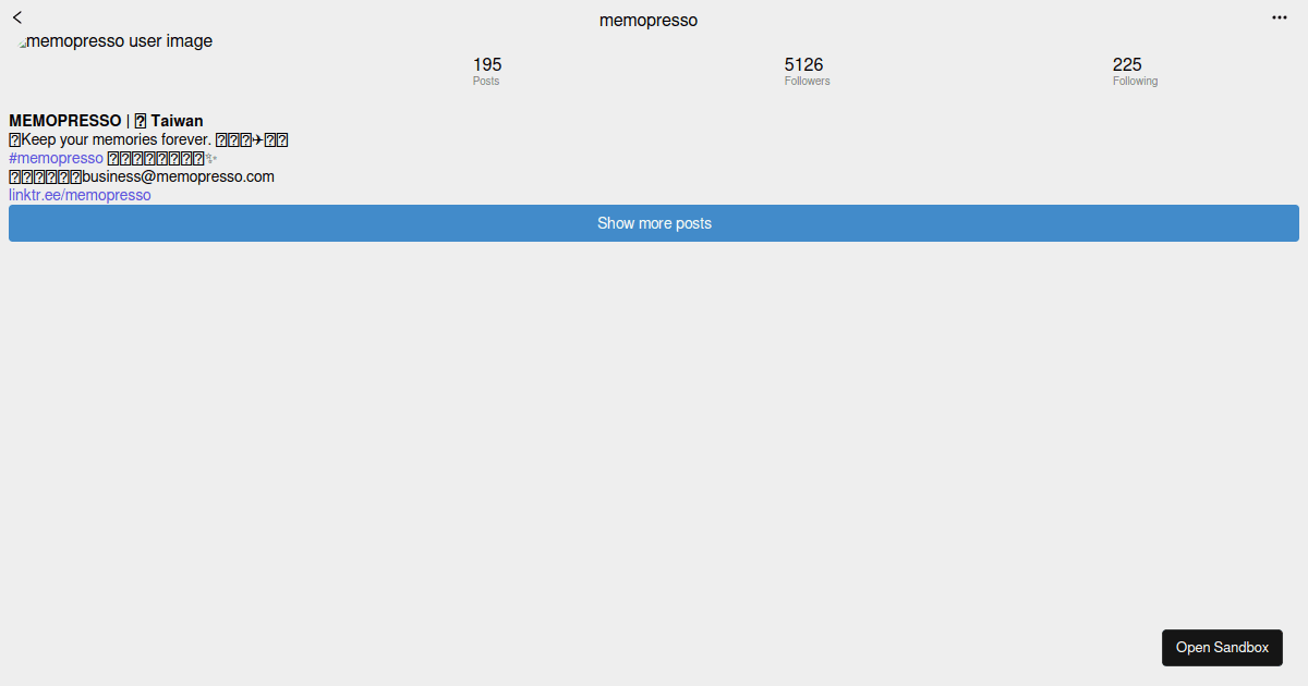 Joyee691/instagram-profile-ui - Codesandbox