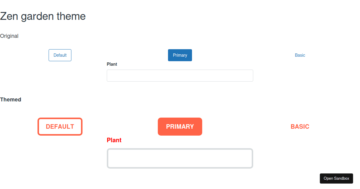 zendeskgarden theme - Codesandbox