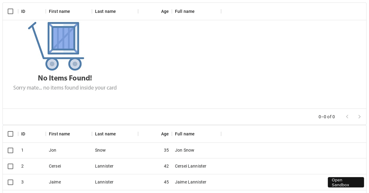 mui-empty-rows - Codesandbox