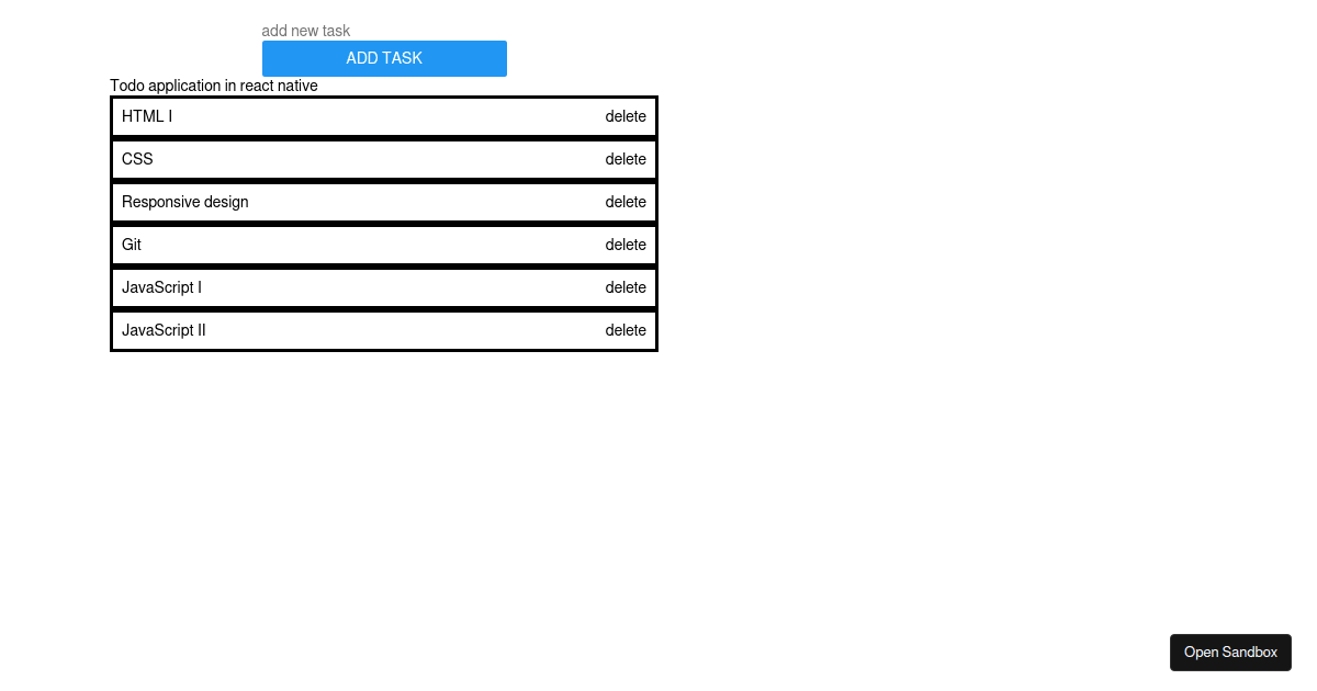 react-native - Codesandbox