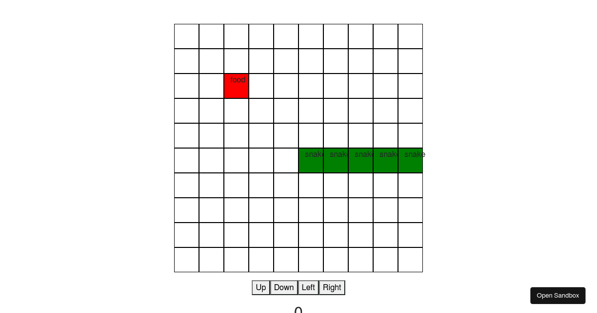 snake-food-game - Codesandbox