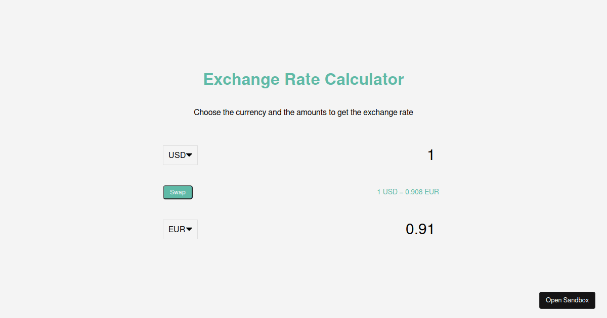 exchange-rate-calculator - Codesandbox