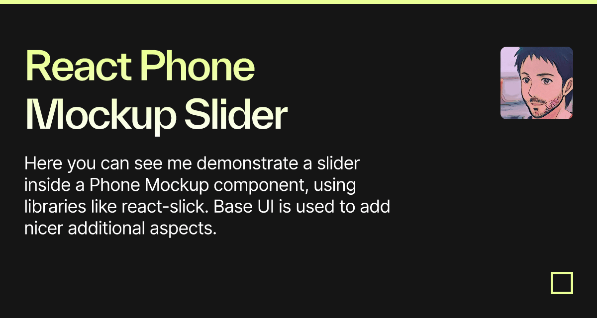 React Phone Mockup Slider - Codesandbox