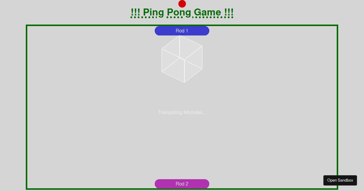 ping-pong-game - Codesandbox