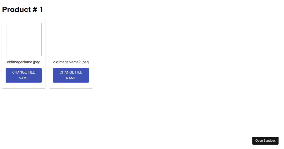 Bug Fix - Codesandbox