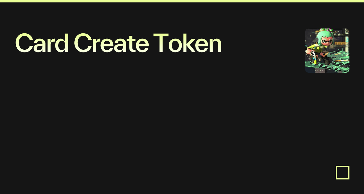 Card Create Token - Codesandbox