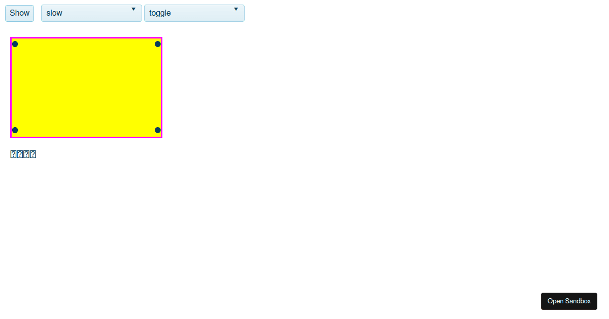 kendo BindableAnimation Sample - Codesandbox
