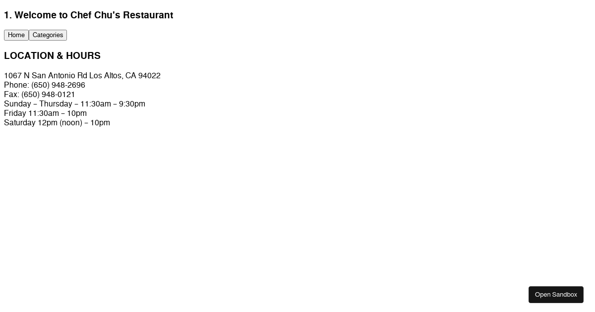 restaurant-menu - Codesandbox