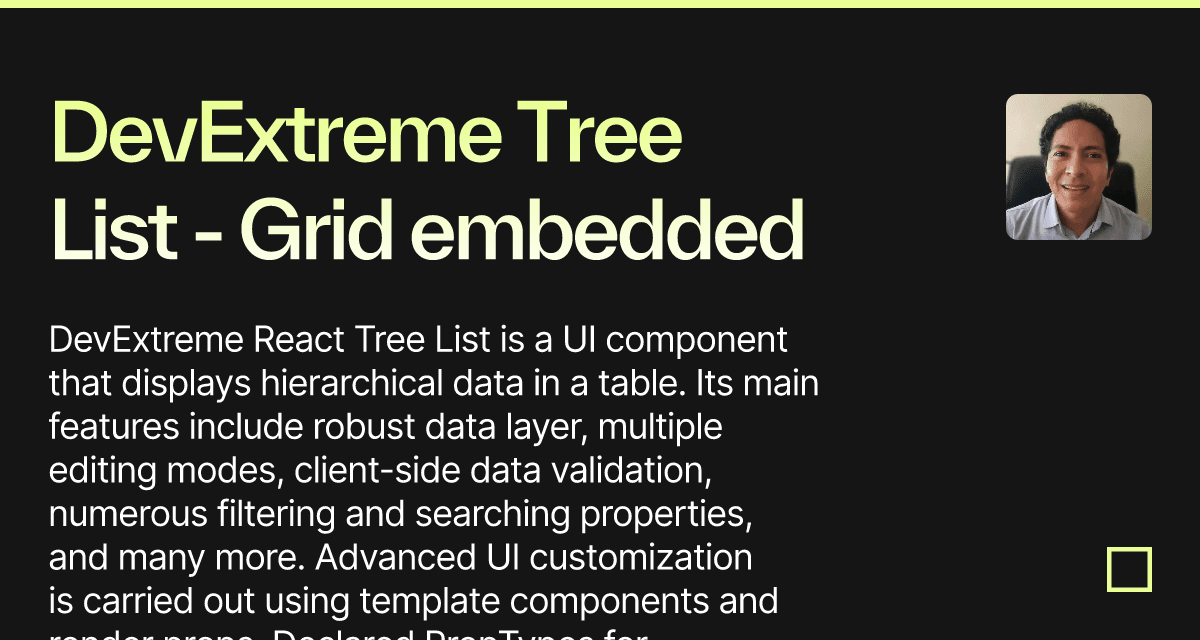 DevExtreme Tree List - Grid embedded editing (i18, Columns component not array) - Codesandbox